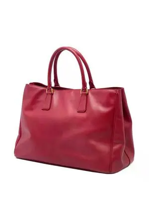 Prada Saffiano Lux Galleria Satchel - Red