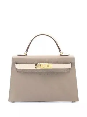 Hermès Mini Kelly 2 Tote Bag - Grey