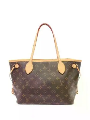 LOUIS VUITTON Monogram Neverfull Pm Tote Bag - Brown