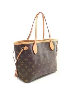 LOUIS VUITTON Monogram Neverfull Pm Tote Bag - Brown