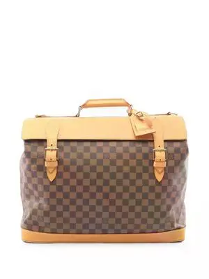 LOUIS VUITTON 1996 Damier Ebene Clipper Boston Bag