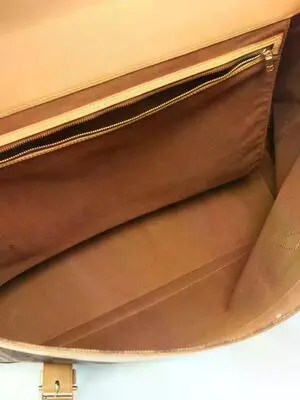 LOUIS VUITTON 1996 Damier Ebene Clipper Boston Bag