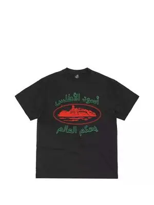 CORTEIZ Alcatraz Morocco Logo-print T-shirt - Black