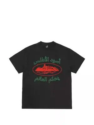 CORTEIZ Alcatraz Morocco Logo-print T-shirt - Black