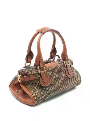 Chloé 2010s Paddington Tweed Tote Bag