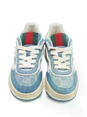 Gucci Gg Denim Lace-up Sneakers