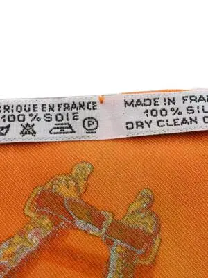 Hermès 2010s Musee Silk Scarf - Orange