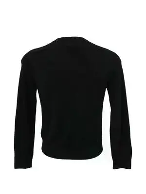 Saint Laurent Crew Neck Long Sleeve Wool Sweater