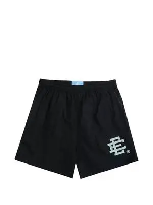 ERIC EMANUEL Logo-print Drawstring Swim Shorts - Black