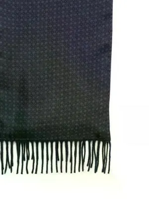 FERRAGAMO Geometric-print Fringed Scarf