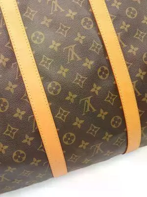 LOUIS VUITTON 55 Keepall Bandoulière Monogram Canvas Holdall - Brown