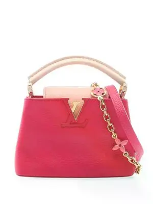 LOUIS VUITTON 2010s Mini Capucines 2-way Tote Bag - Pink