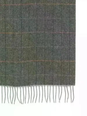 GRAN SASSO Herringbone-check Scarf