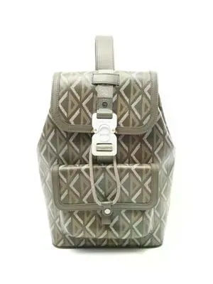 Dior Cd Diamond Canvas Sling Bag - Green
