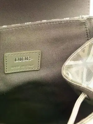 Dior Cd Diamond Canvas Sling Bag