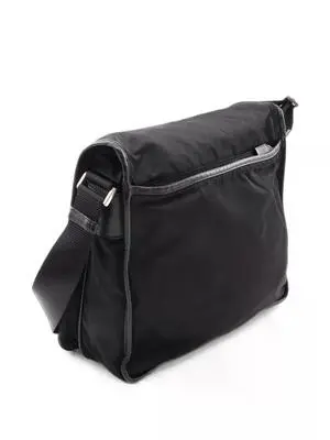 Prada Saffiano Leather Trim Messenger Bag