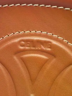 Celine Triomphe Oval Mini Bag - Brown