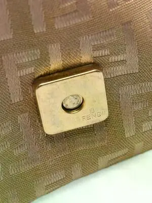 Fendi 2010s Zucchino Mamma Baguette Shoulder Bag