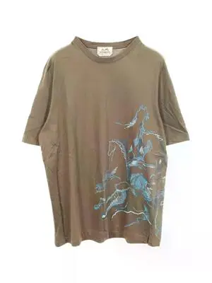 Hermès 2010s Cavalcade T-shirt - Green