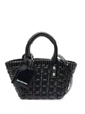 Balenciaga Xxs Bistro Basket Tote Bag - Black