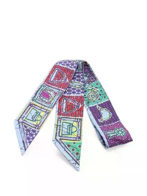 Hermès 2010s Le Boubou H Ribbon Scarf