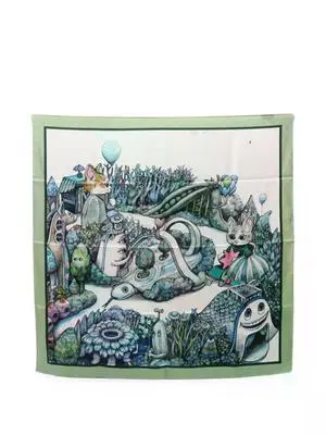 Gucci X Yuko Higuchi Square Scarf - Green