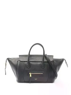 Celine 2010s Nano Luggage Tote Bag - Black