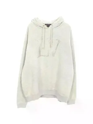 LOUIS VUITTON Rhinestone Logo Hoodie - Grey