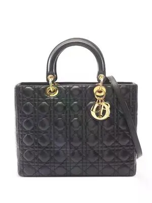 Dior 2010s Large Lady Cannage 2-way Tote Bag