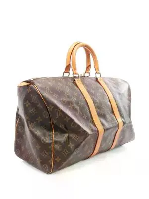 LOUIS VUITTON Monogram Keepall 45 Holdall - Brown
