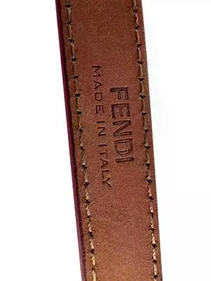 Fendi Double Wrap Bracelet With Turn-lock