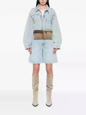 Gucci 2000-2015 Gg Canvas Double Pocket Belt Bag - Neutrals