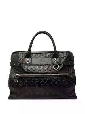 Gucci Embossed Leather Business Bag