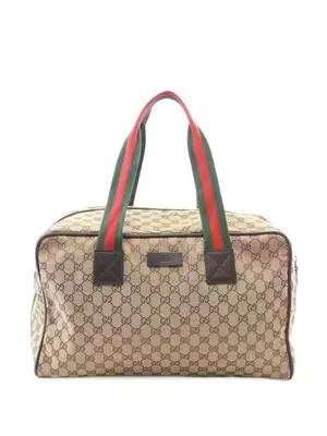 Gucci 2000s Gg Canvas Boston Bag