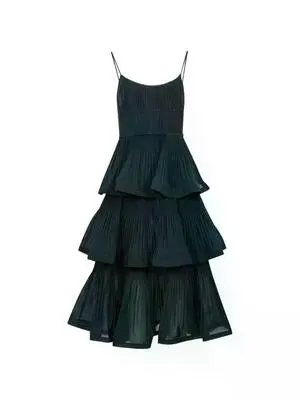 Zimmermann Pleated Midi Dress - Green