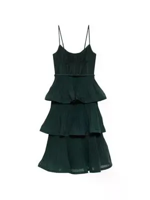Zimmermann Pleated Midi Dress - Green