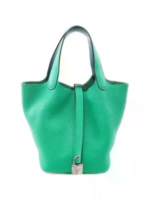 Hermès 2020 Pm Picotin Lock Tote Bag - Green
