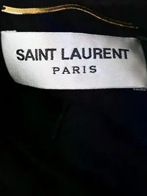 Saint Laurent Embellished Cape Dress