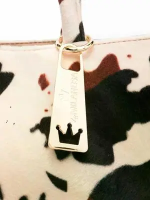 LA MILANESA Michep Cow-print Tote Bag