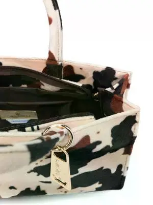 LA MILANESA Michep Cow-print Tote Bag