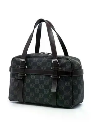 Loewe Anagram Coated Canvas Handbag - Brown