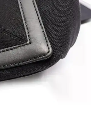 Balenciaga Canvas Leather Trim Tote Bag - Black