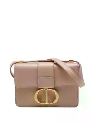 Dior 2020 Leather 30 Montaigne Flap Crossbody Bag - Brown