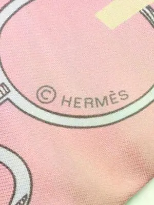 Hermès 2020s Twilly Do Re Boucles Ribbon Scarf - Pink