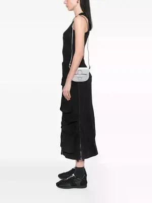 Celine Smooth Calfskin Symmetrical Convertible Satchel - Grey