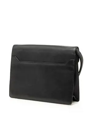 Loewe 1990-2020 Leather Anagram Envelope Wristlet Clutch Bag