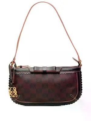 Loewe 2006 Anagram Pvc Coated Canvas Shoulder Bag