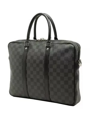 LOUIS VUITTON 2018 Damier Graphite Porte Documents Voyage Pm Business Bag