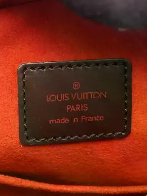 LOUIS VUITTON 2002 Saria Horizontal Damier Ebene Handbag