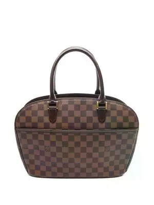 LOUIS VUITTON Saria Horizontal Damier Ebene Handbag